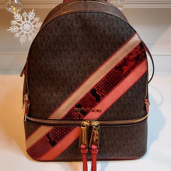 Michael Kors | Bags | Michael Kors Signature Backpack Purse | Poshmark